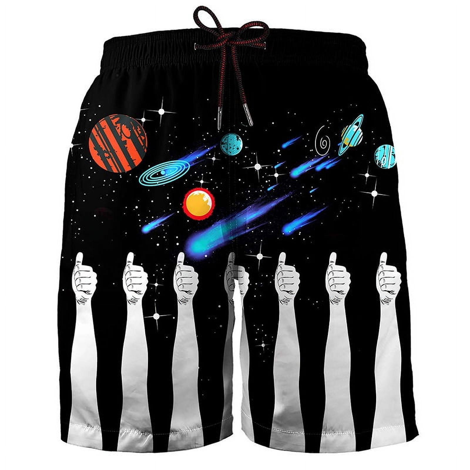 Colorful Smog Graffiti Starry Sky Shorts Pants Men 3D Printed y2k Board ...