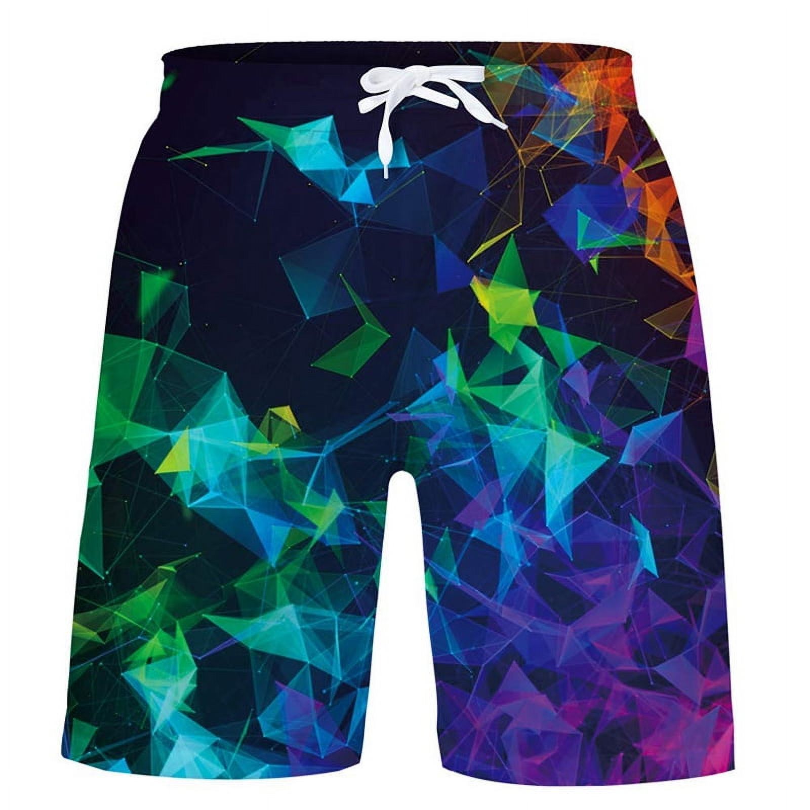 Colorful Smog Graffiti Starry Sky Shorts Pants Men 3D Printed y2k Board ...