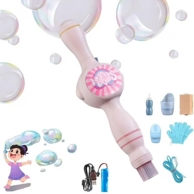 Colorful Smoke Bubble Machine,2025 New Bubble Machine Elastic Bubble Fog Bubble Machines, Magic ...