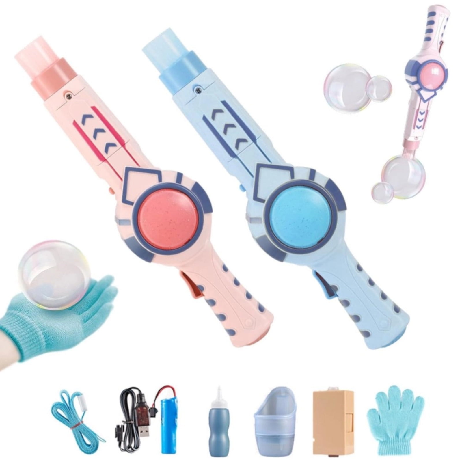 Colorful Smoke Bubble Machine, Bubble Machine Elastic Bubble Fog Bubble ...