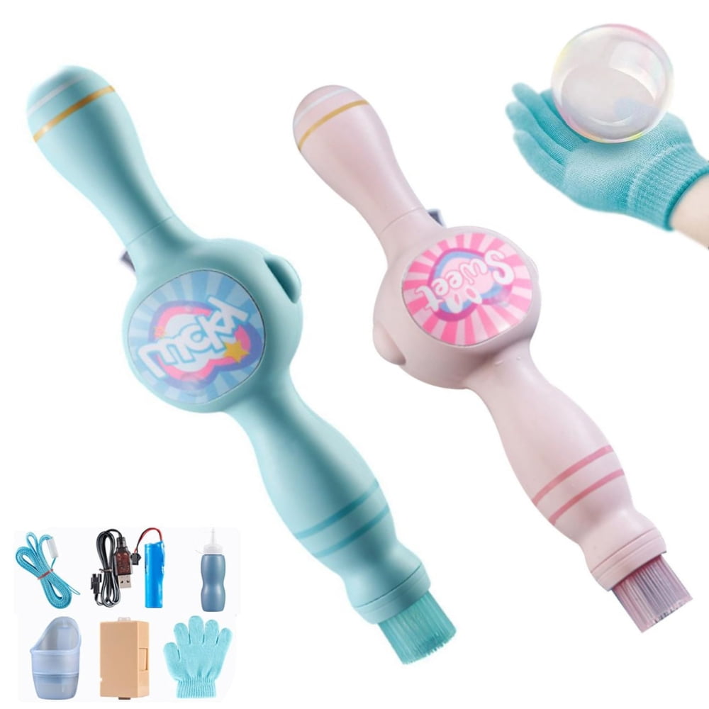 Colorful Smoke Bubble Machine & Elastic Bubble Fog Wand, Magic ...