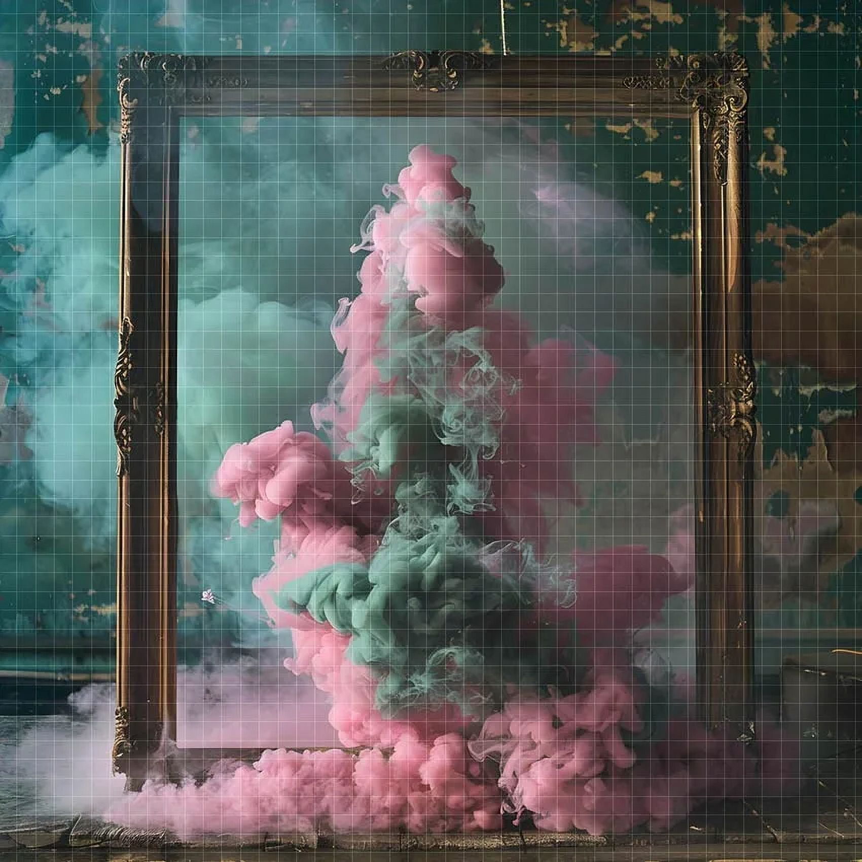 Colorful Smoke Frames Adult Birthday Wedding Maternity Art Portrait r ...