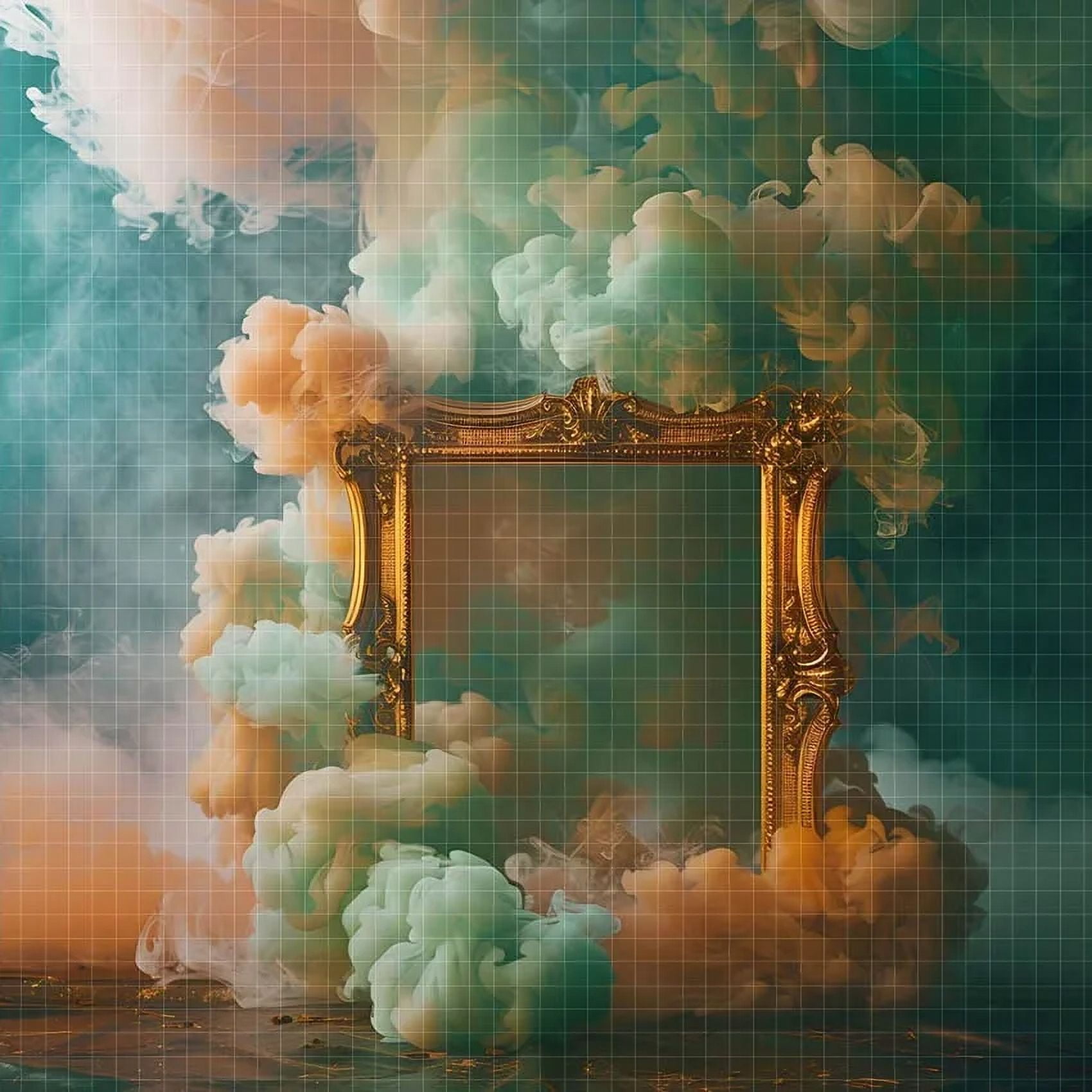 Colorful Smoke Frames Adult Birthday Wedding Maternity Art Portrait r ...