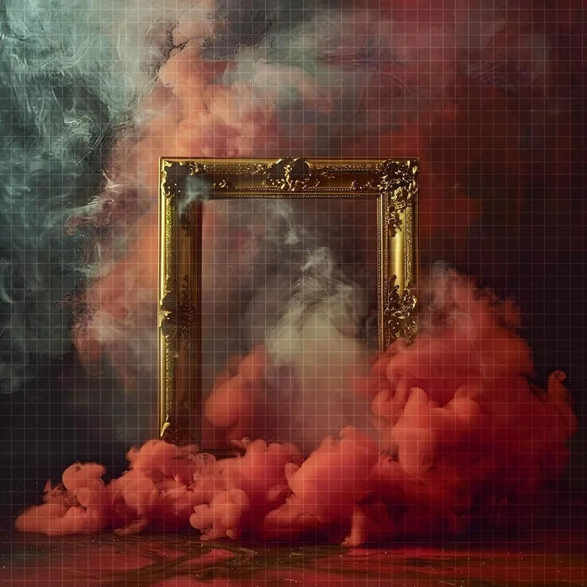 Colorful Smoke Frames Adult Birthday Wedding Maternity Art Portrait r ...