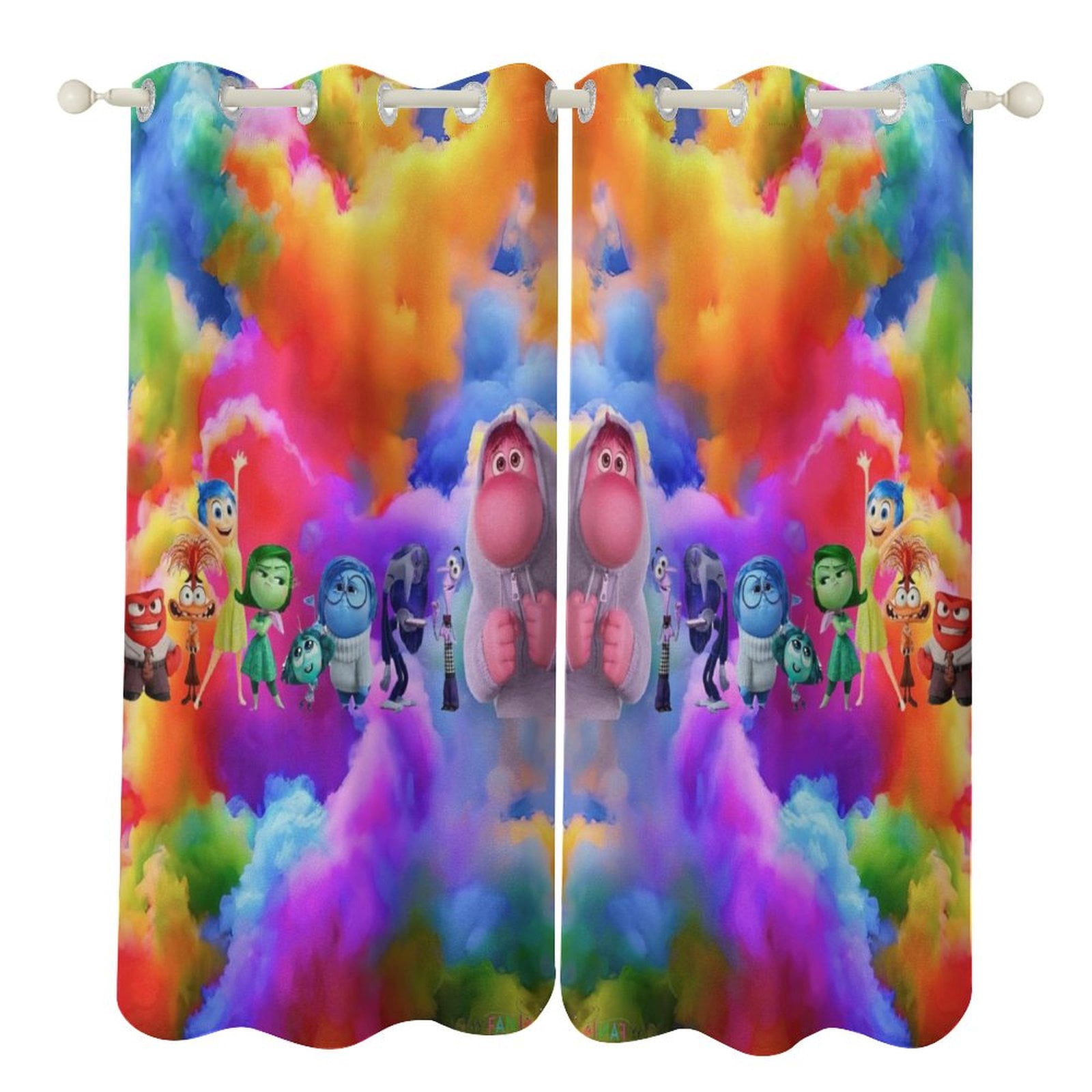 Colorful Smoke Inside Out Curtains,Blackout Curtains for Bedroom ...