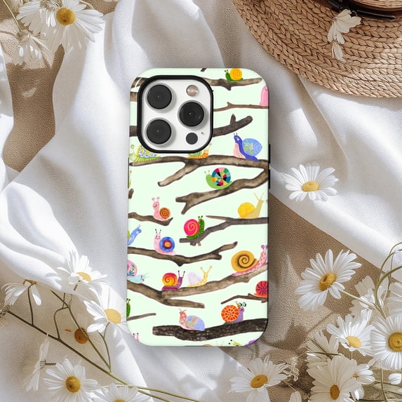 Colorful Snail Cute Cartoon Nature Whimsical Aesthetic Phone Case for ...