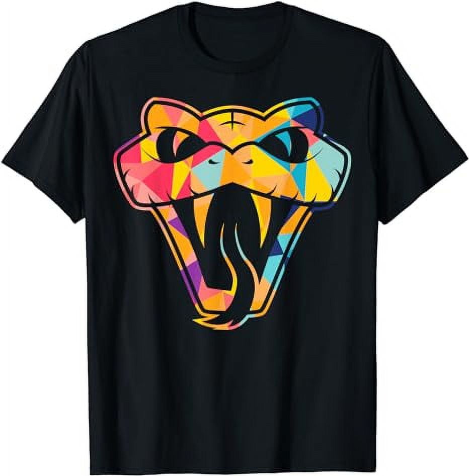 Colorful Snake Head Serpent T-Shirt - Walmart.com
