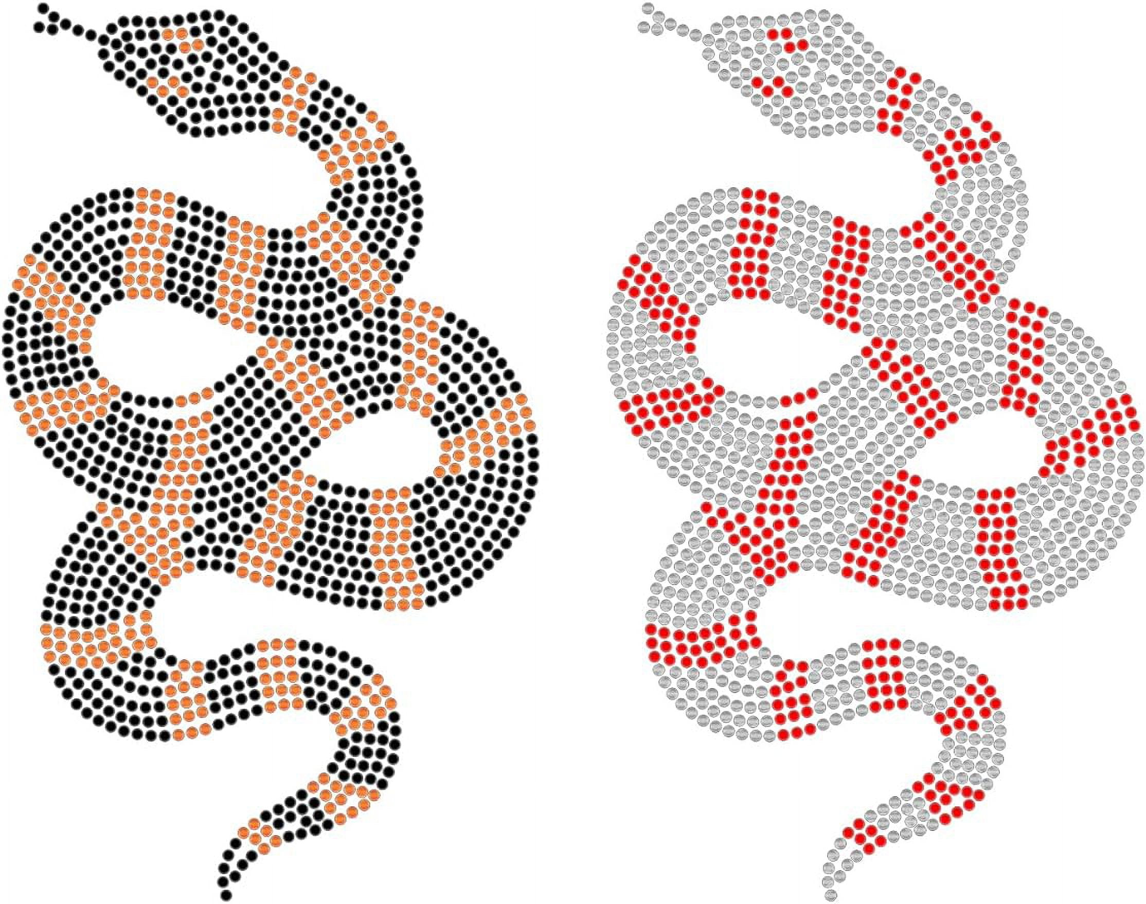Colorful Snakes Iron On Rhinestone Transfer Crystal Rhinestone Heat ...