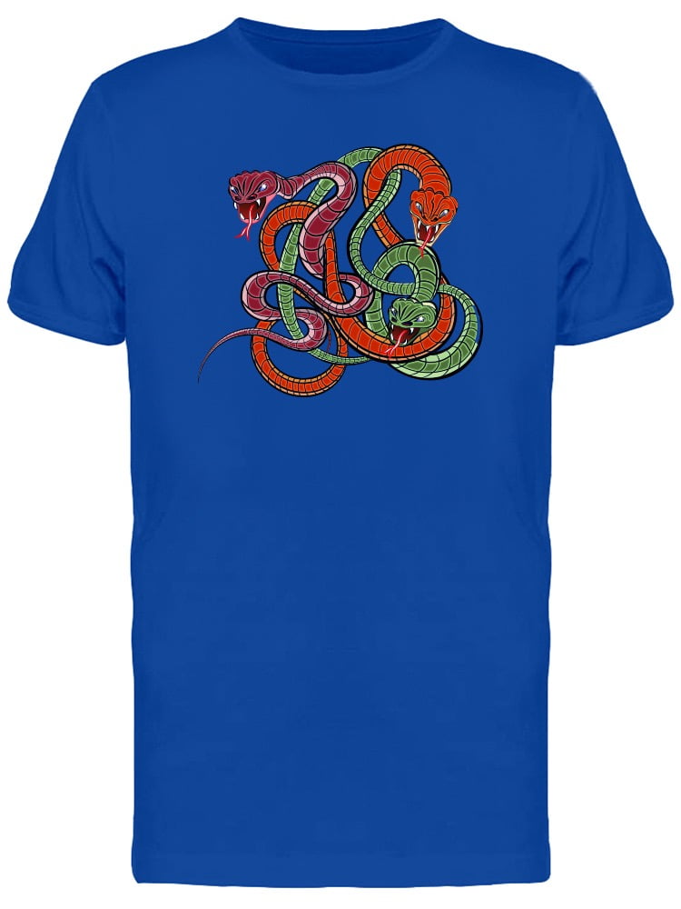 Colorful Snakes Reptiles T-Shirt Men -Image by Shutterstock, Male 4X ...
