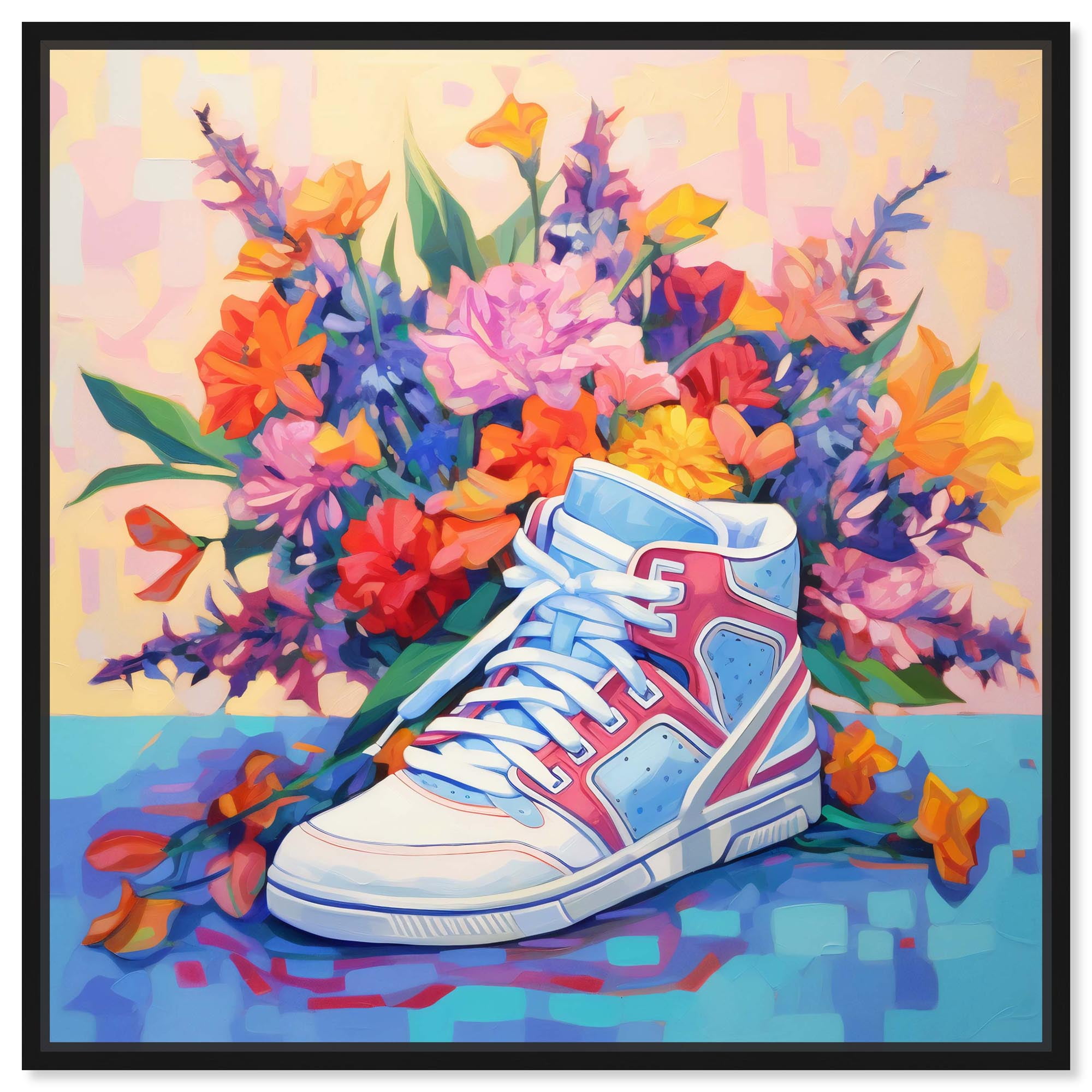Colorful Sneaker Bouquet II Canvas Sneaker Wall Art by Art Remedy ...
