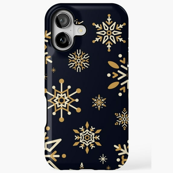 Colorful Snowflakes Water Crystal Snowfall Pattern for iPhone 17 11 12 ...