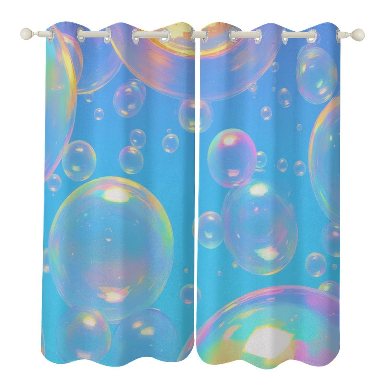 Colorful Soap Bubbles Background Luxury Window Curtains Blinds for ...