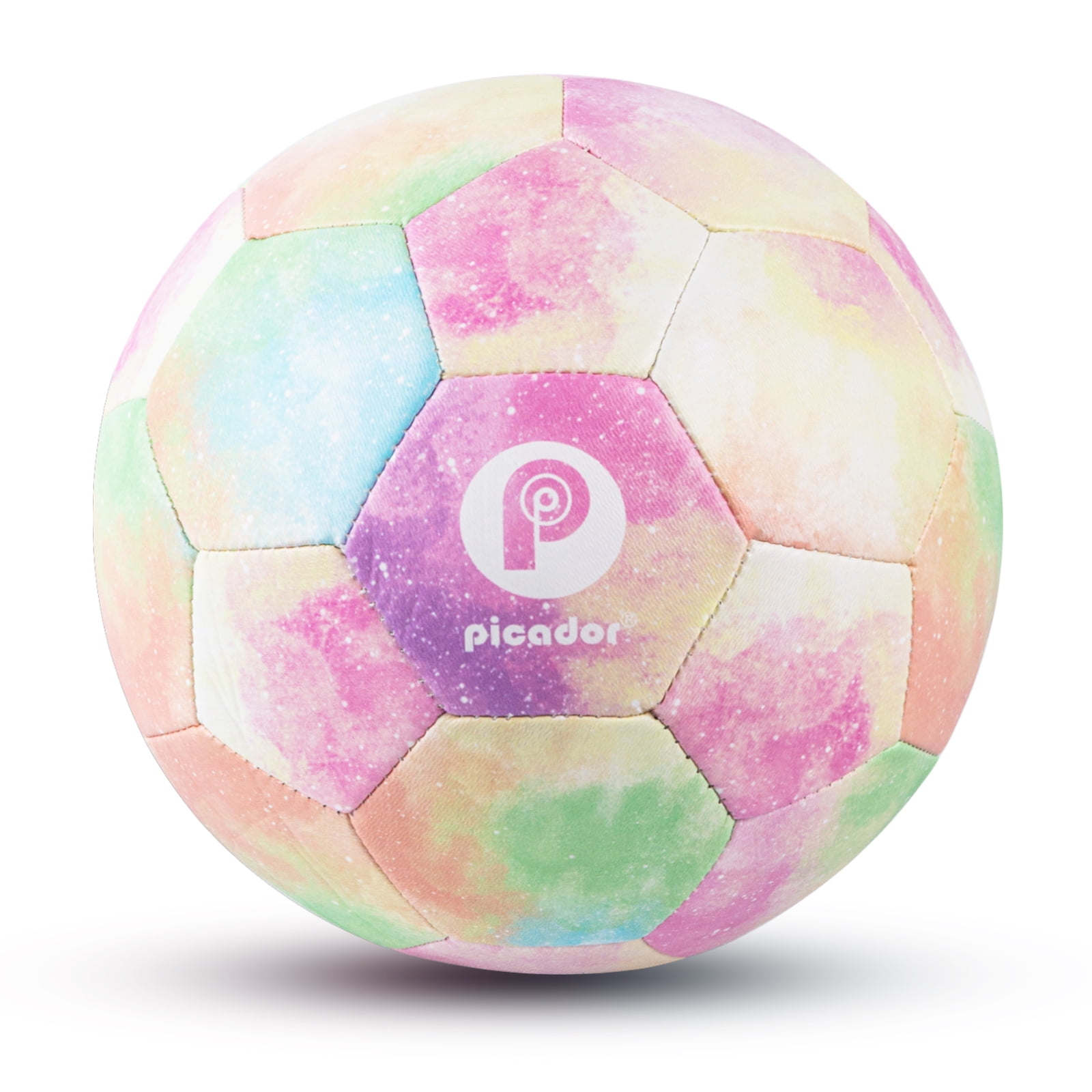 Soccer Ball Size 4, Colorful Rainbow Kids Soccer Ball, Outdoors Indoors ...