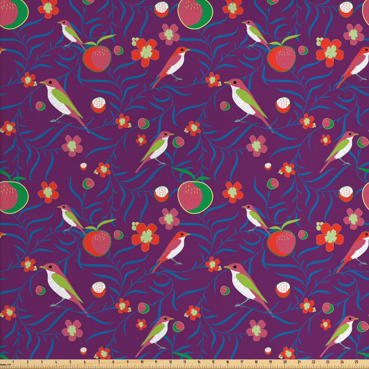 Colorful Sofa Upholstery Fabric by the Yard, Vibrant Color Abstract ...