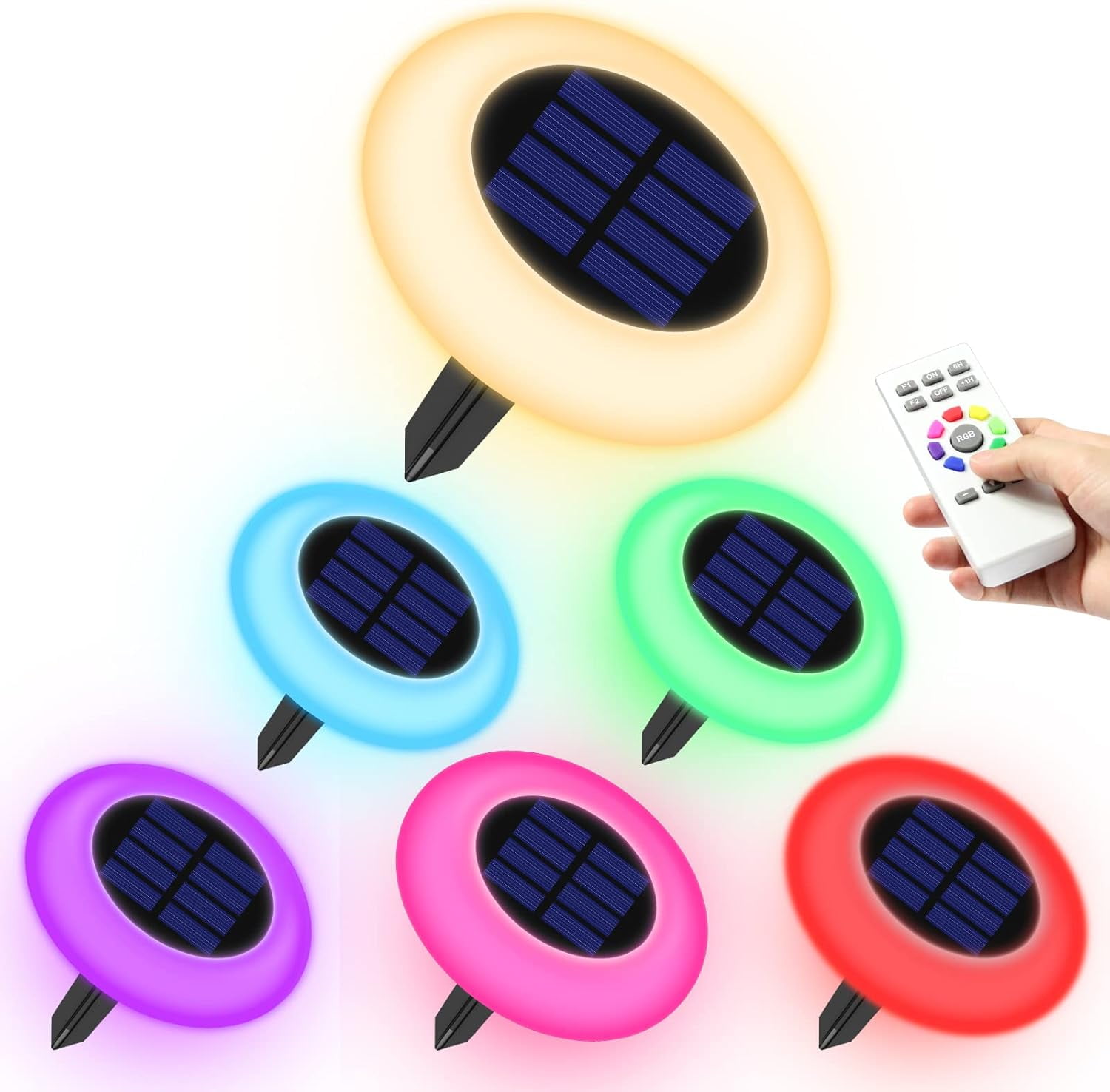 Colorful Solar Lights for Outside Solar Garden Lights Backyard Decor ...