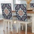 Colorful Southwest Chair Back Covers, Boho Aztec Ethnic Abstract ...
