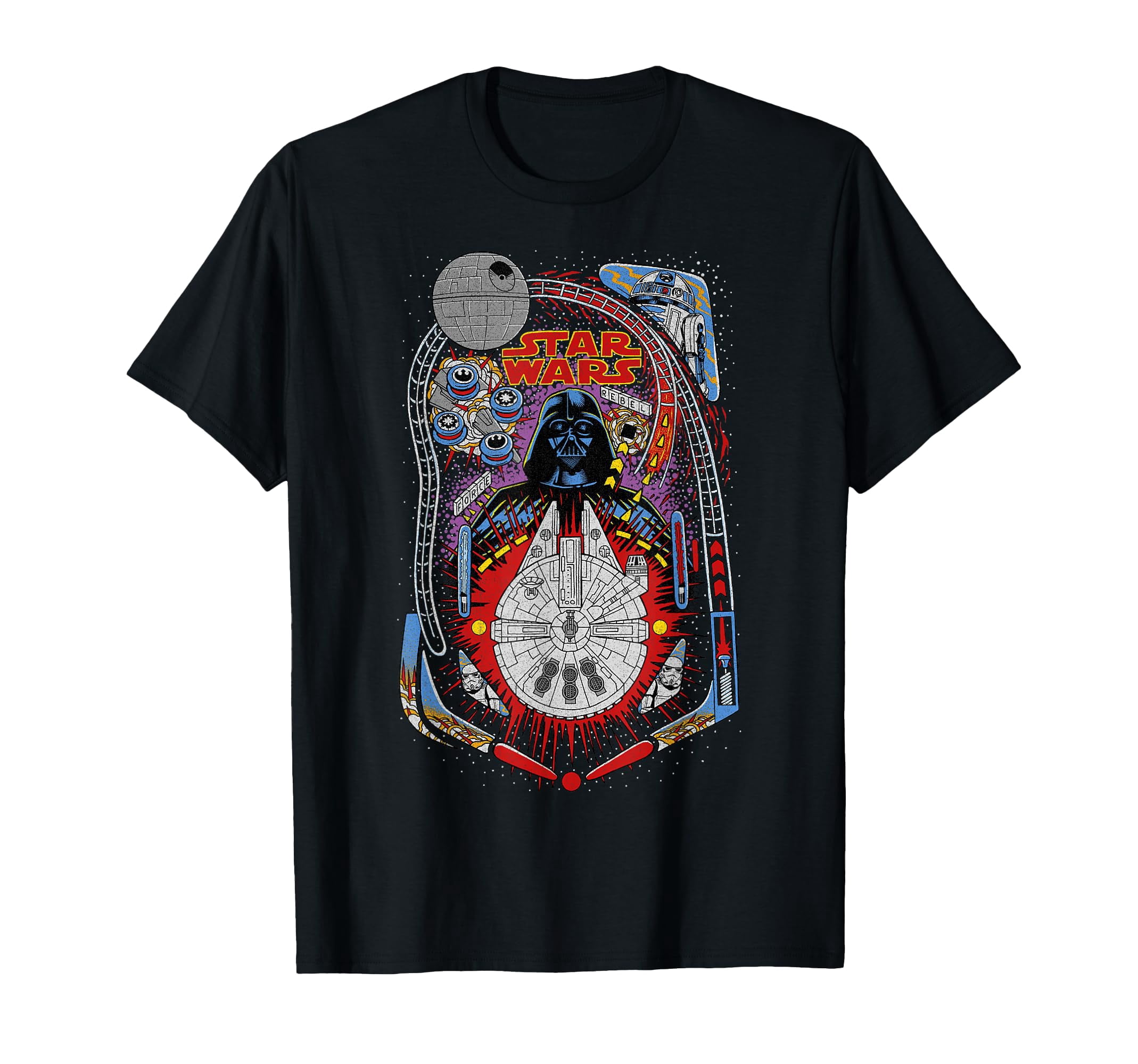 Colorful Space-Themed Graphic T-Shirt for Sci-Fi Fans and Casual Wear ...
