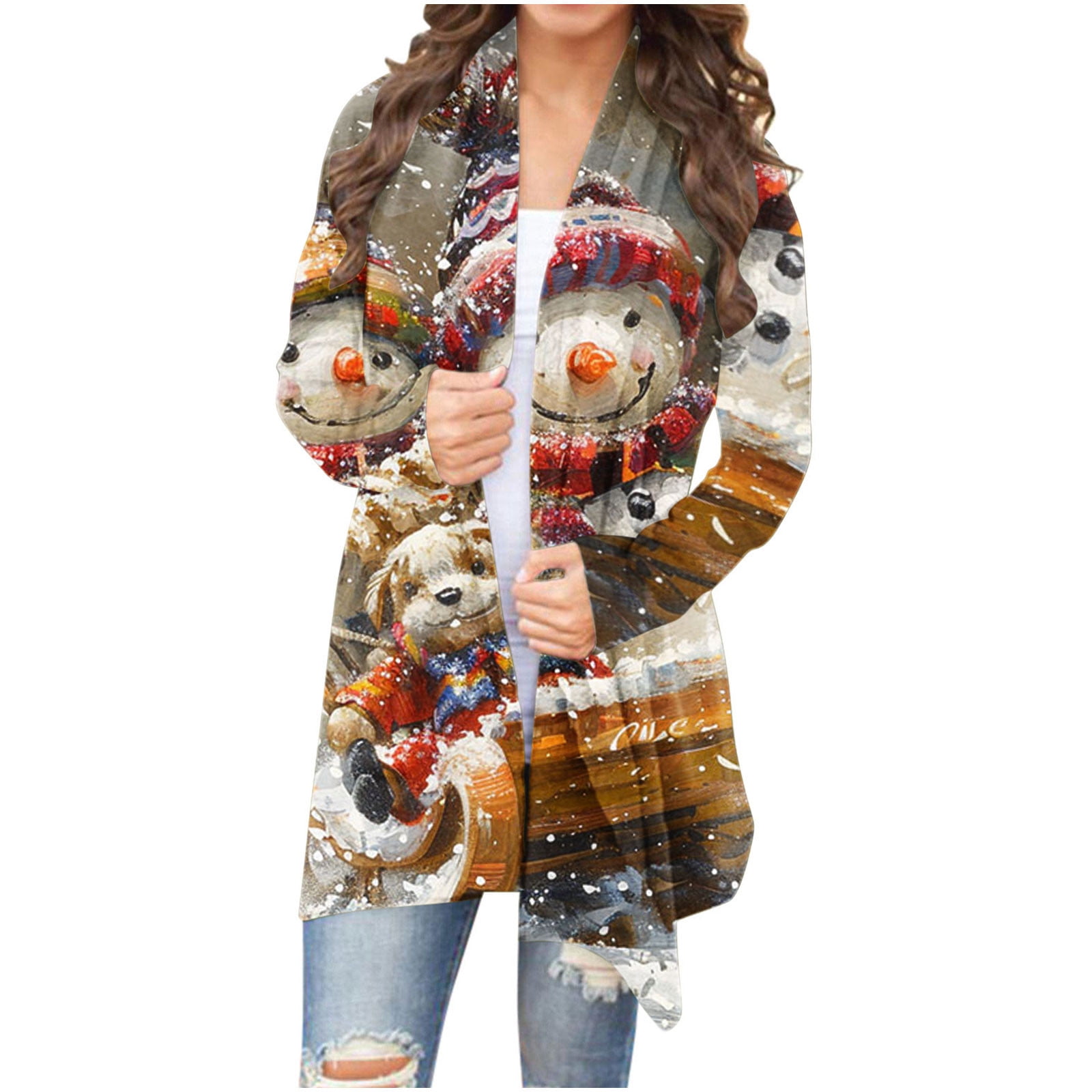 Colorful Spandex Coats for Women Winter Fall Skeleton Graphic Loose Fit ...