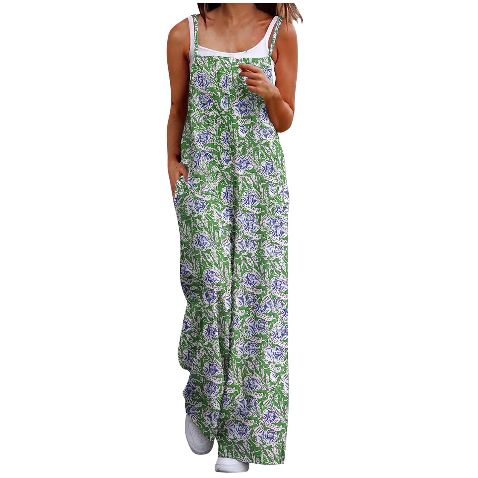 Colorful Spandex Overalls for Ladies Summer Fall Graphic Loose Fit ...