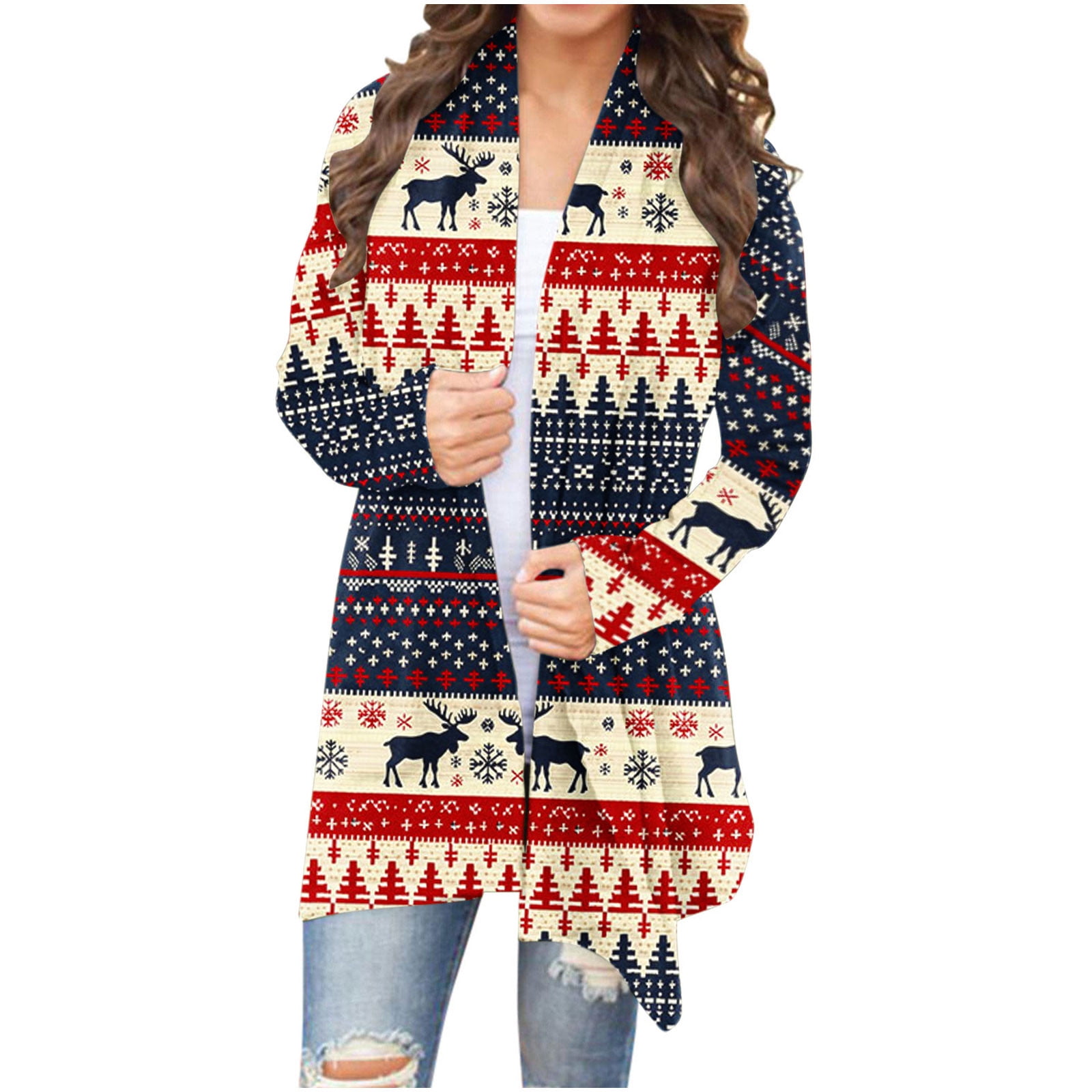 Colorful Spandex for Women Winter Fall Skeleton Print Loose Fit Long ...