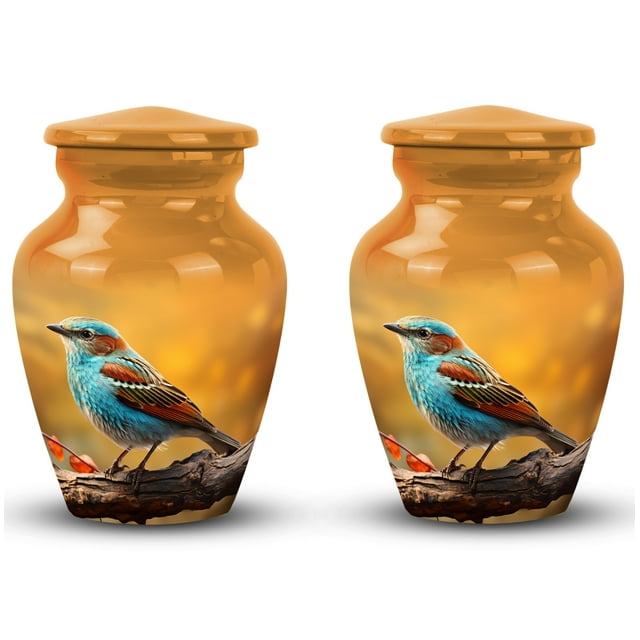 Colorful Sparrow Autumn Cremation Urn Human Ashes - Urns For Ashes ...