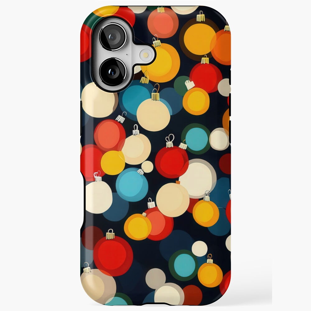 Colorful Sphere Light-Inspired Festive Ornament Pattern Case for iPhone ...