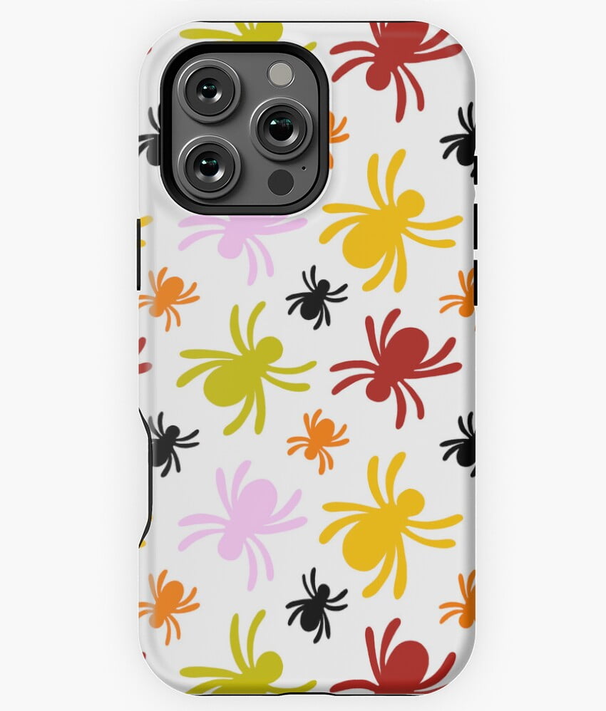 Colorful Spiders Retro Halloween Pattern M18294 Phone case for iPhone ...