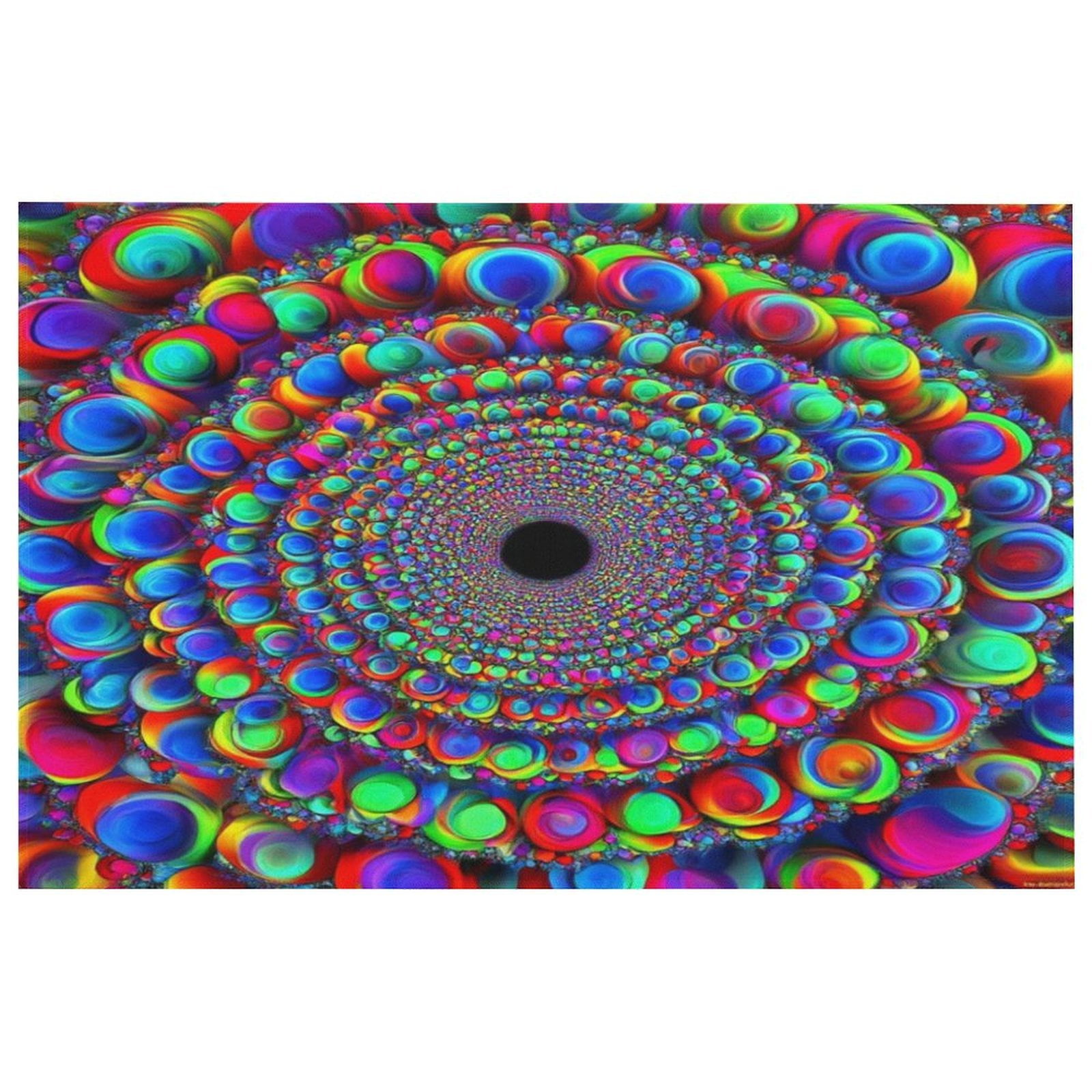 Colorful Spiral Pattern Adult Home Decor Bedroom Living Room Crystal ...