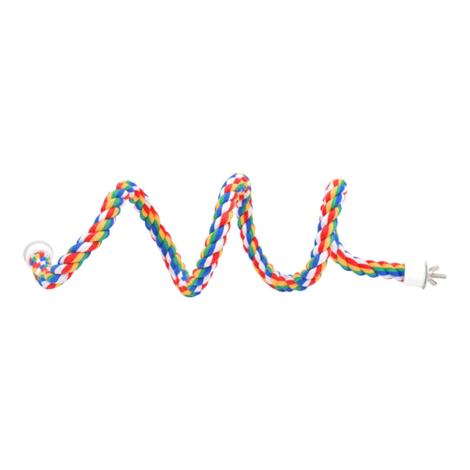 Colorful Spiral Rope Perches for Parrots Budgie Bird Cage Climbing ...