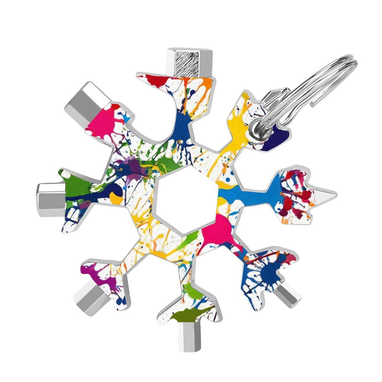 Colorful Splash 19-in-1 Snowflake Multi Tool, Bottle Opener/Flat ...