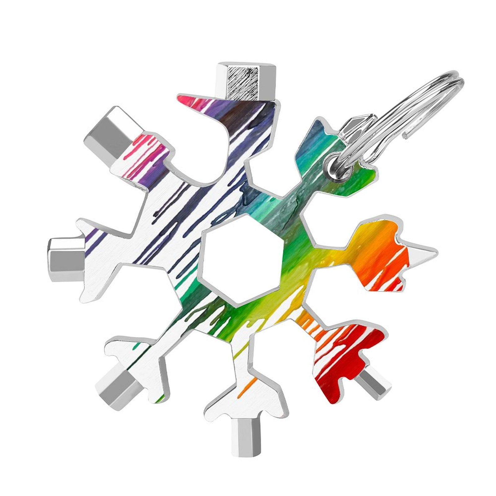 Colorful Splash 19-in-1 Snowflake Multi Tool, Bottle Opener/Flat ...
