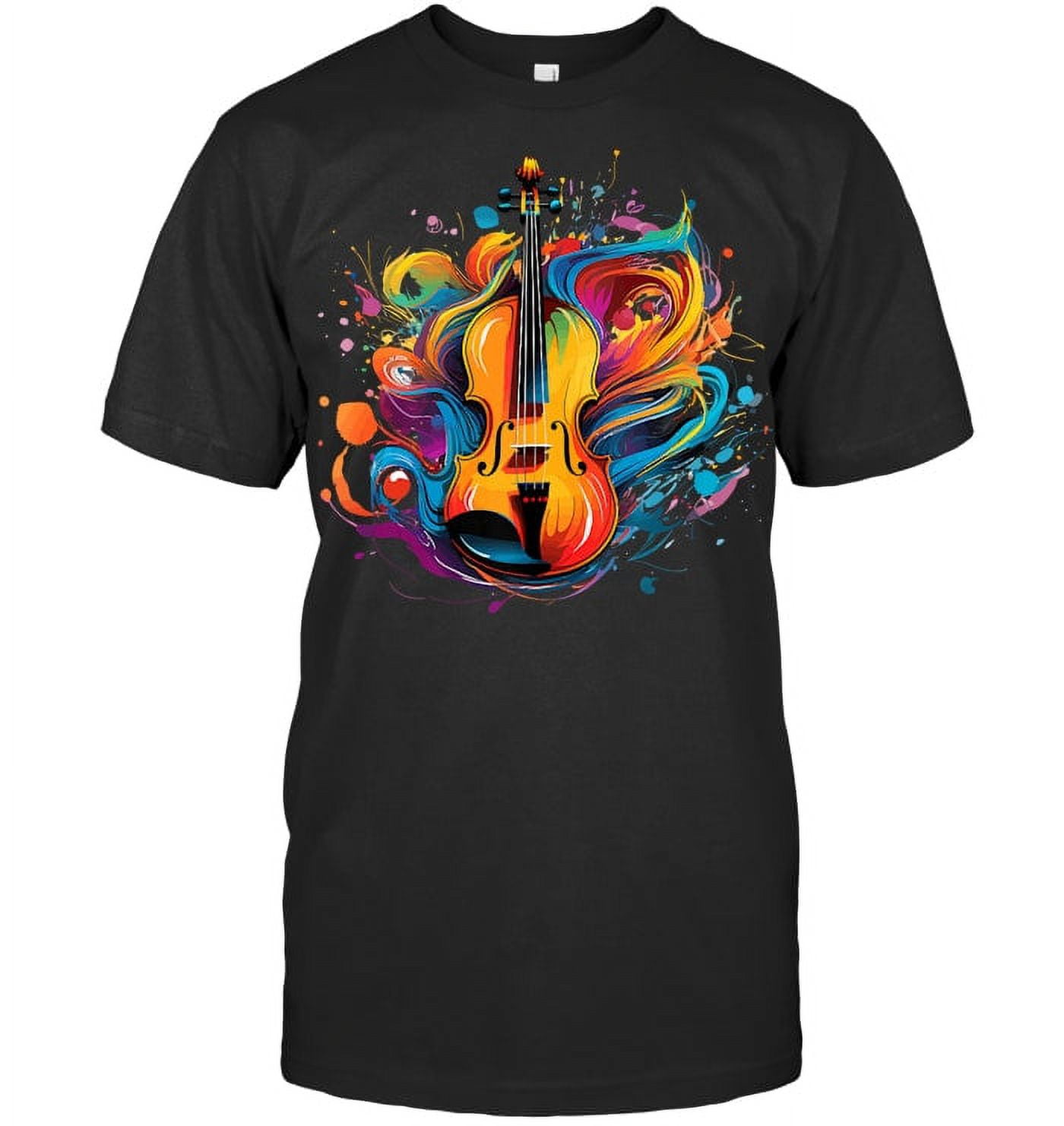 Colorful Splash Art Violin Player Violinist Tank Top Violin T Shirt ...