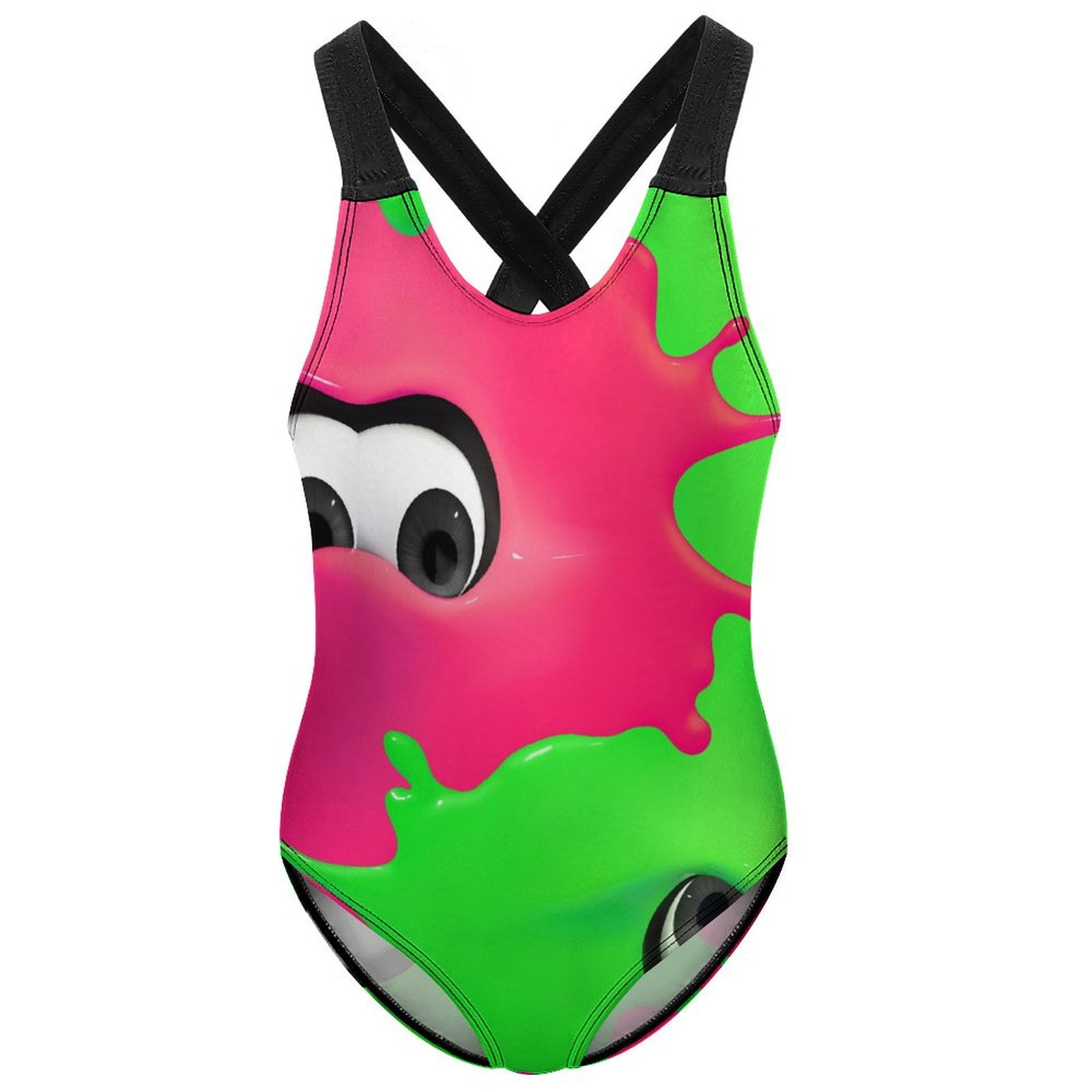Colorful Splatoon Children's One-piece Swimsuit Summer Girl's Swimming ...