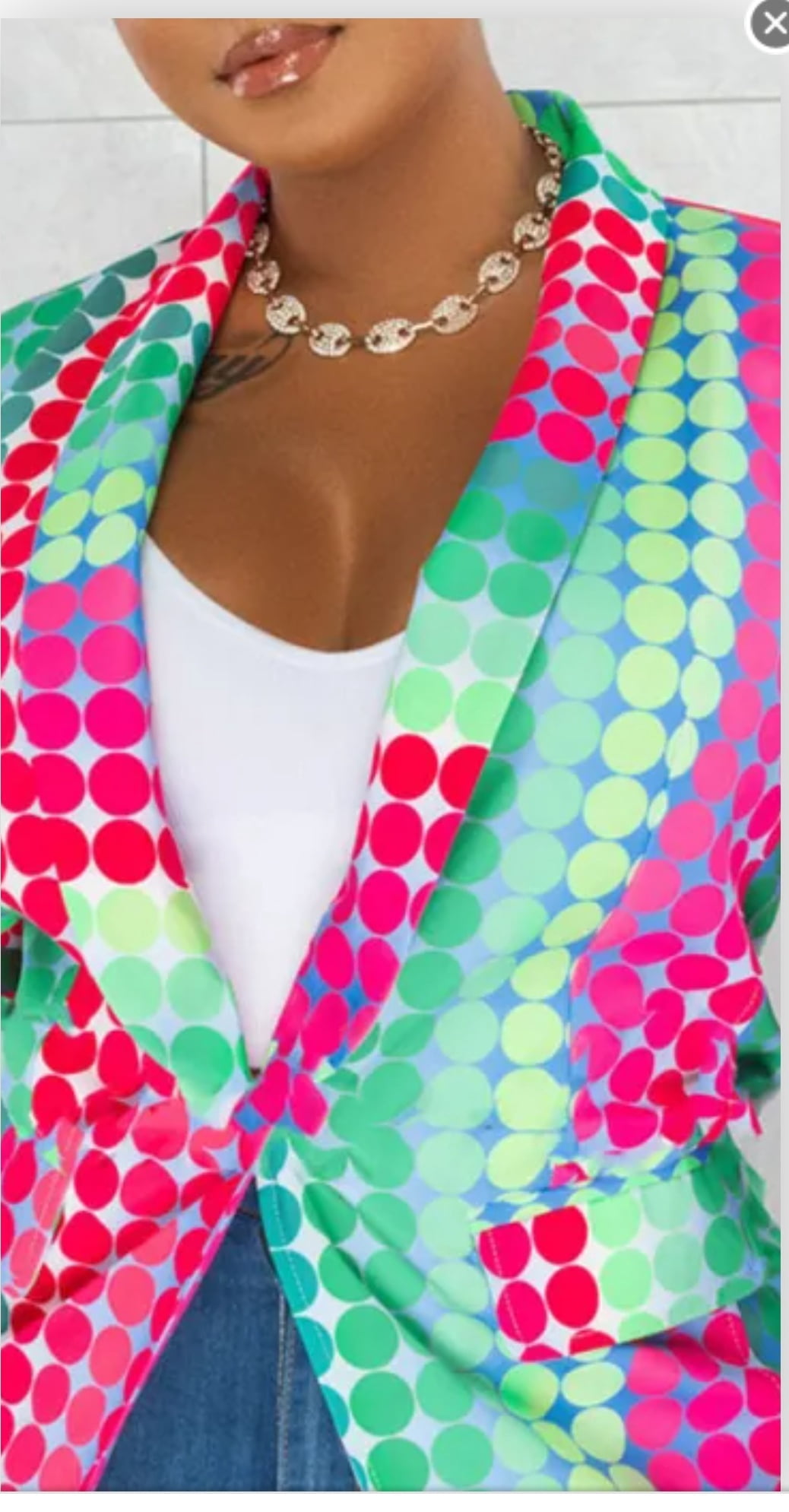 Colorful Spring Blazer - Walmart.com