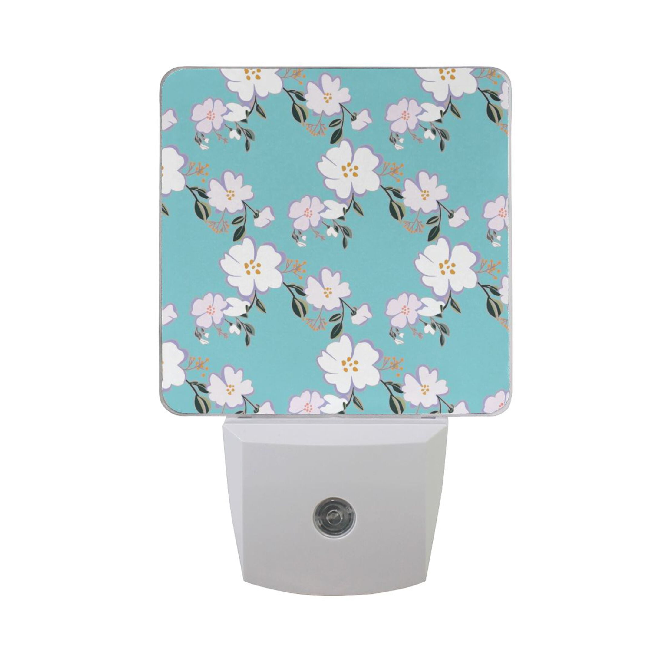Colorful Spring Floral Night Light LED Dusk to Dawn Auto Sensor Night ...