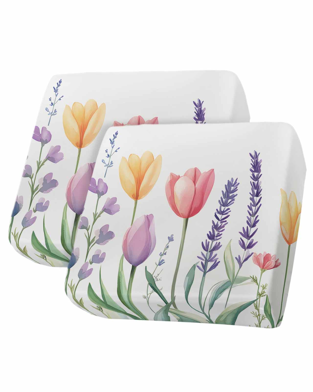Colorful Spring Floral Sofa Couch Cushion Covers Washable, Removable ...