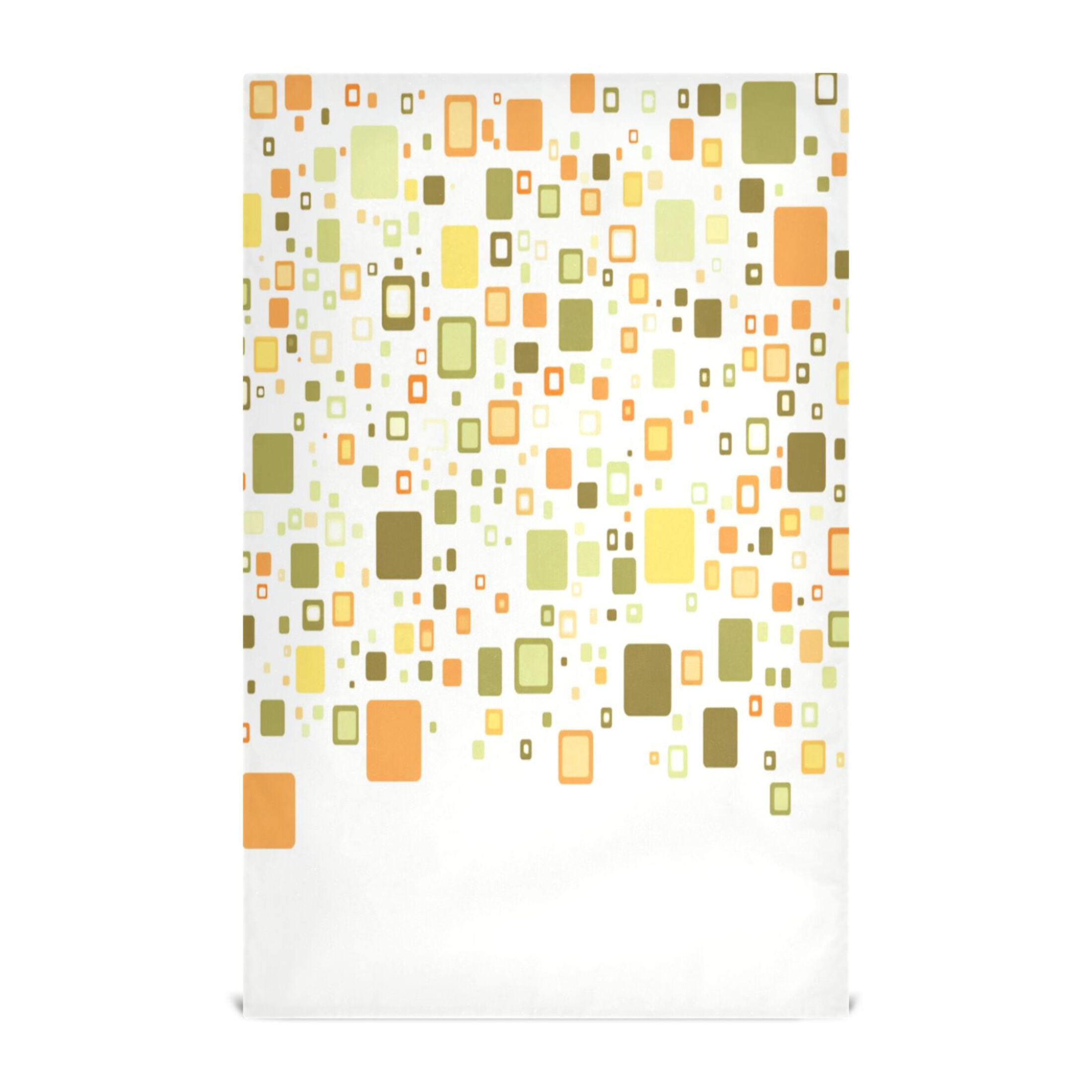 Colorful Squares Pattern Design Decorative Waffle Towel Kitchen ...