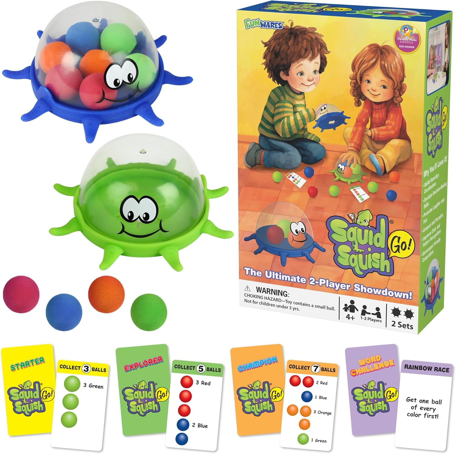 Colorful Squid Squish: Fast-Paced Floor Game for Kids, Interactive ...