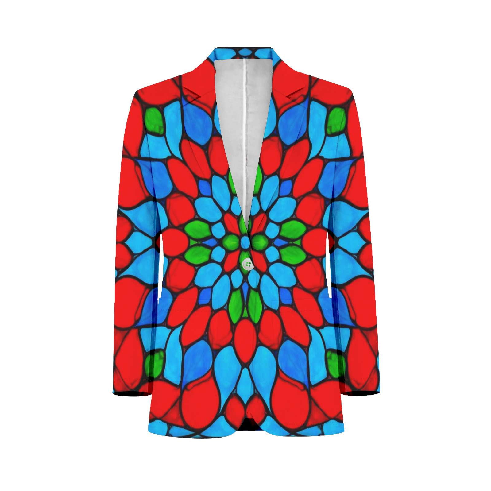 Colorful Stained Glass Design Customized Men's Suits full man Shawl ...