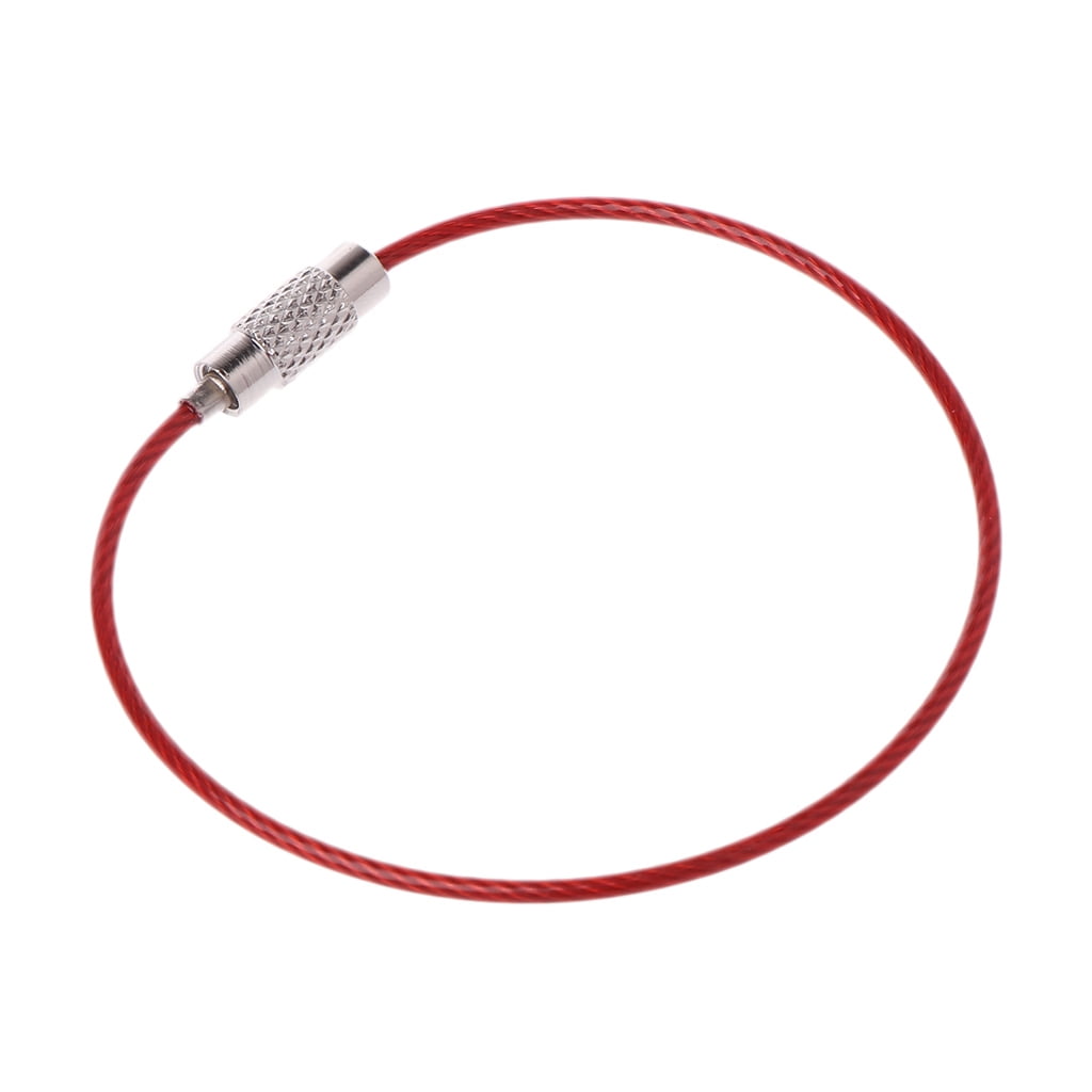 Colorful Stainless Steel Wire Keychain Cable for Key Ring Chain Outdoor ...