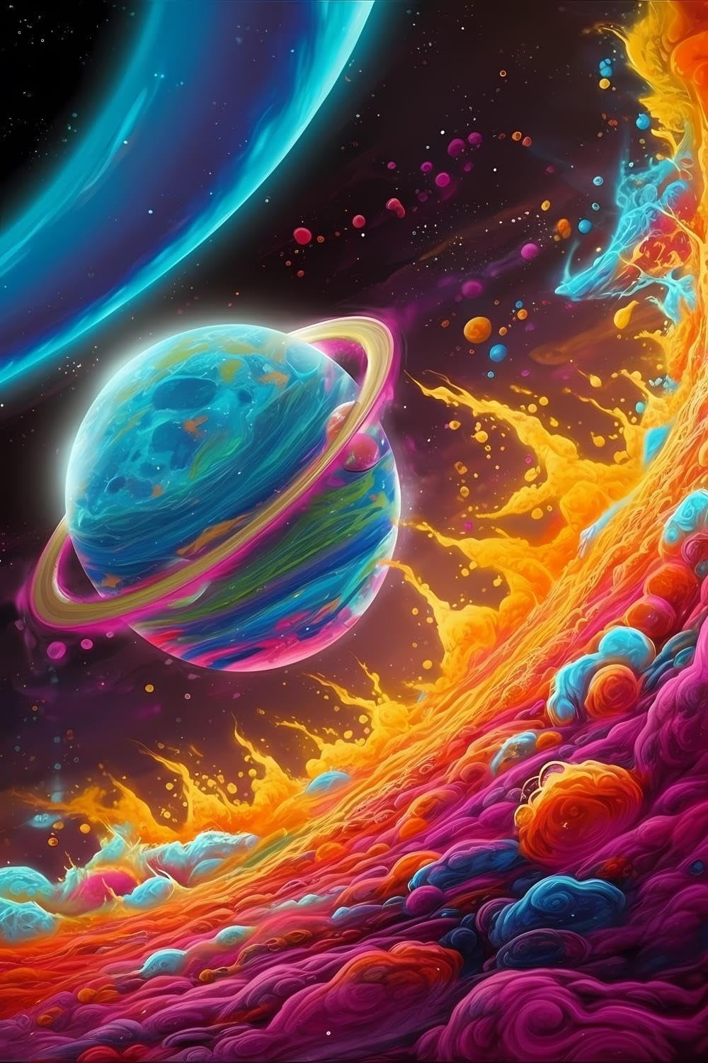 Colorful Star Ball Universe 500 Piece Jigsaw Puzzle Suitable for All ...