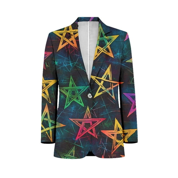 Colorful Star Men's Suit Blazer Casual Party Wear Slim Fit Suit Jacket Fashionable Luxury ...