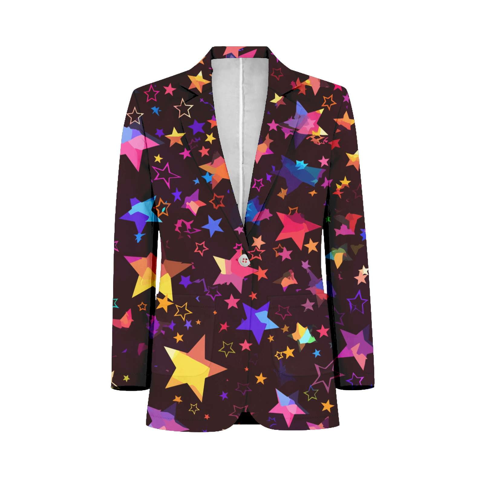 Colorful Star Mens Suits Shawl Collar Slim Fit Suit Mens Groom Jacket ...