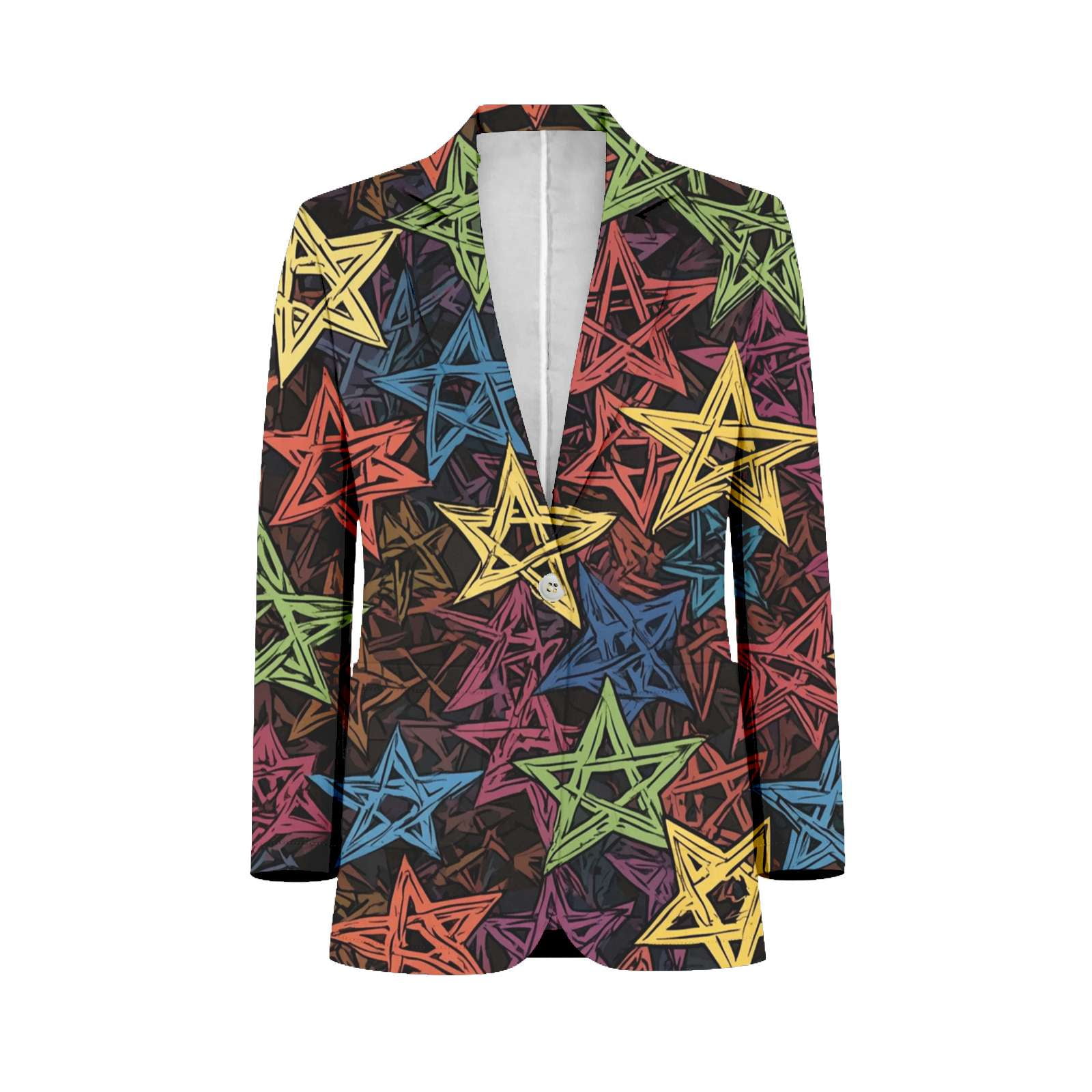 Colorful Star Mens Suits Shawl Collar Slim Fit Suit Mens Groom Jacket ...