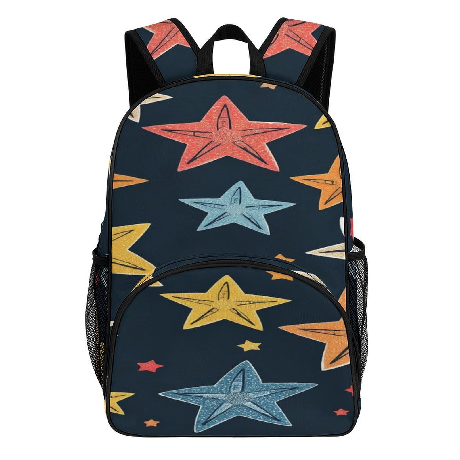 Colorful Star Pattern Background Backpack Daypack Large Capacity ...