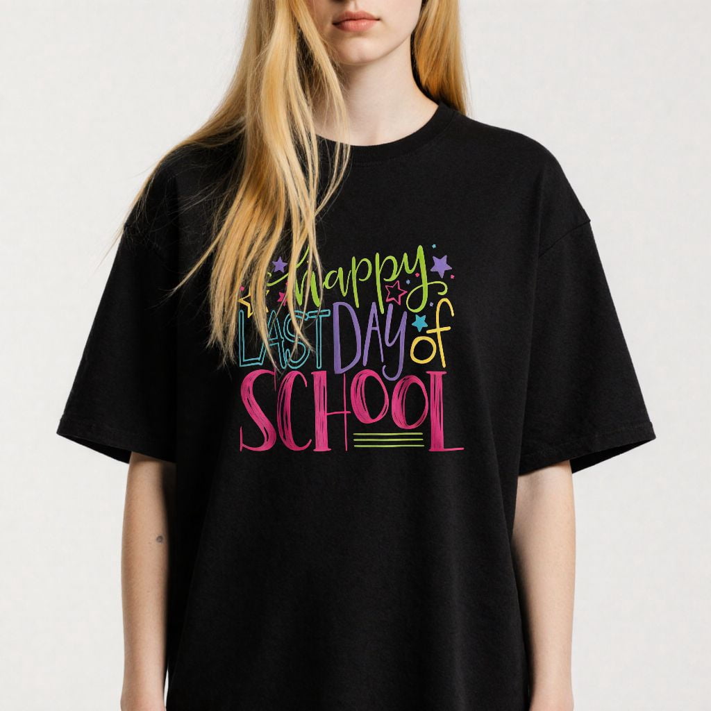 Colorful Star themed Graphic for Students Happy Last Day of School ...