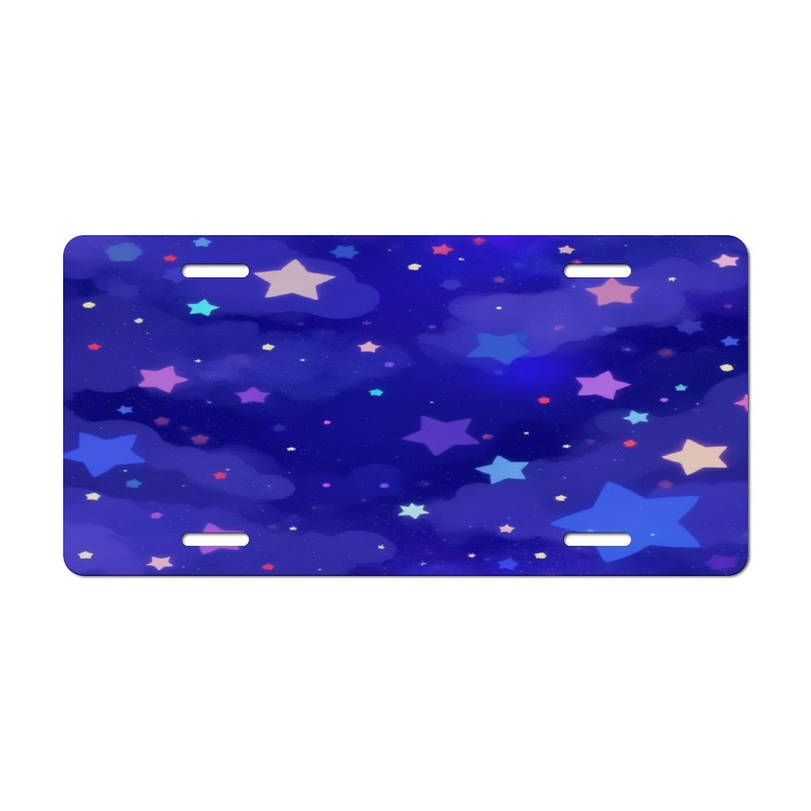 Colorful Stars Night Sky Car Decorative Front License Plate,Vanity Tag ...