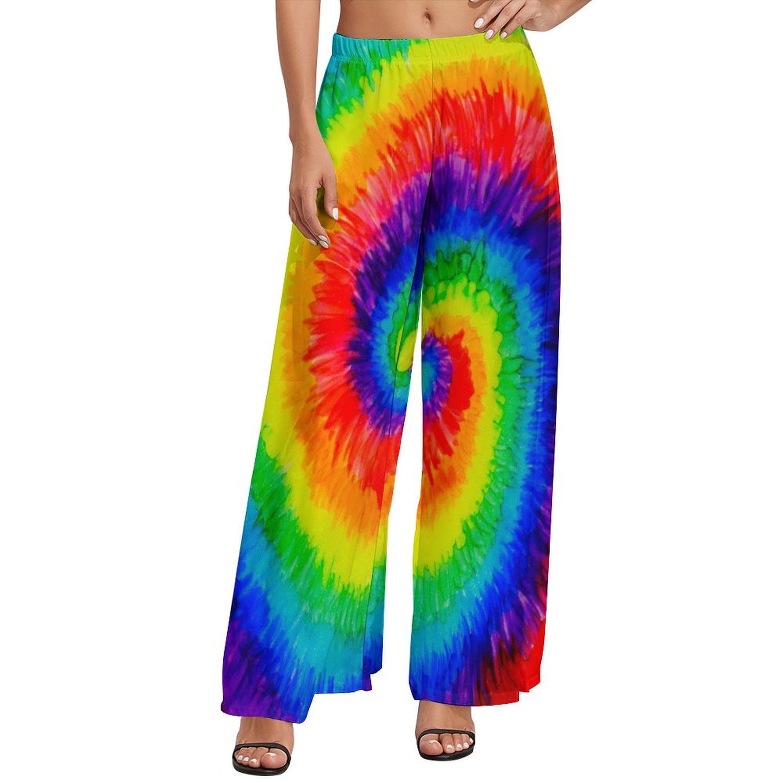 Colorful Straight Pants LGBT Pride Flag Kawaii Wide Pants Female ...