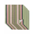 Colorful Striped Cloth Napkins Set of 8 Reusable Dinner Napkins, Sage ...