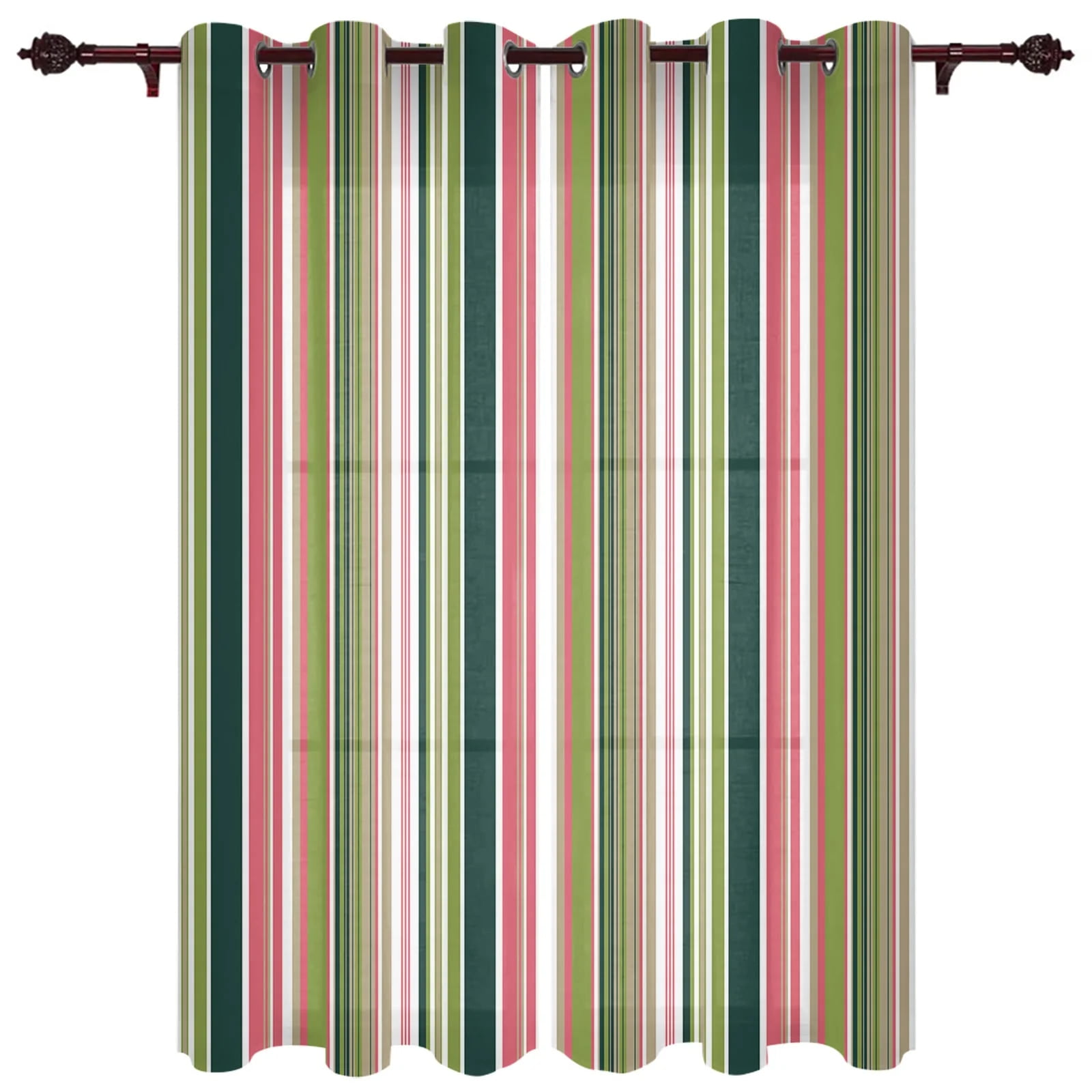 Colorful Striped Texture Modern Window Curtains for Living Room Bedroom ...